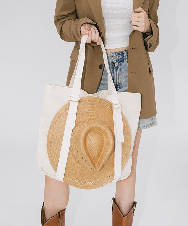 Canvas Hat Carrying Travel Tote for Women | Gigi Pip Hat Carrier Bag ...