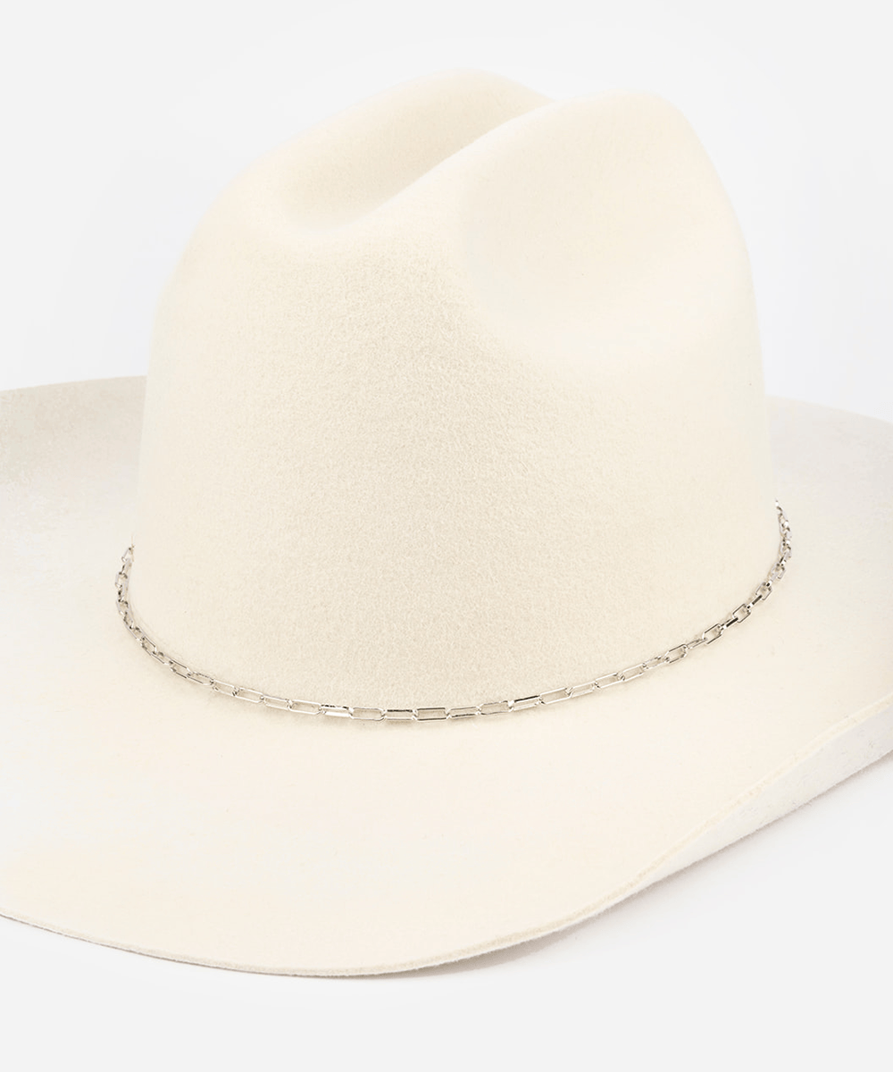 Paperclip Chain Band Hat Band Silver Hat Bands For Straw Hats Gigi Pip