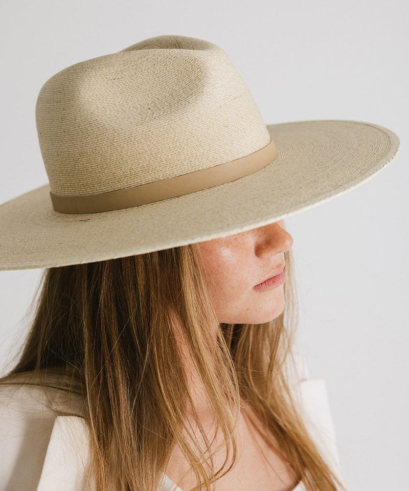 Blake Wide Brim Women's Fedora Straw Summer Sun Hat GIGI PIP