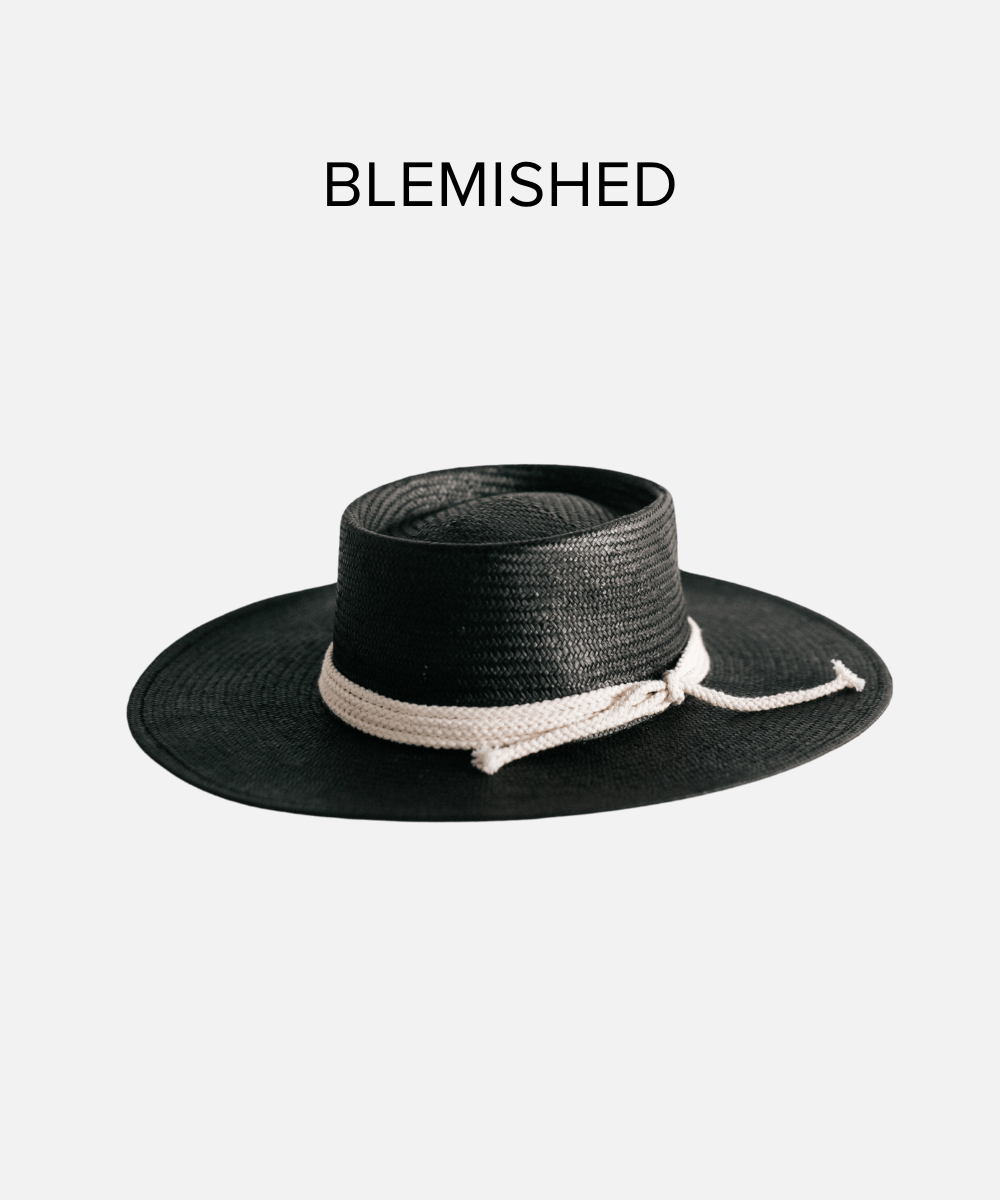 Bre Black - Stiff Straw Pork Pie Hat | Gigi Pip