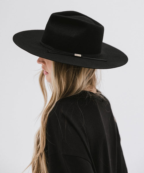 Emery Felt Fedora | Wide Brim Teardrop Fedora Hat for Women