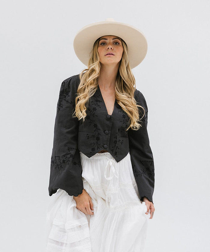 Amelia Wide Brim Felt Fedora | Women’s Pencil Brim Fedora Hat