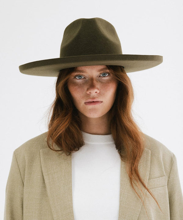 Amelia Pencil Brim Fedora | Ladies Wide Brim Fall Hats For Women | Gigi Pip