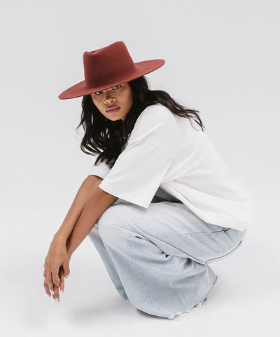 Dakota Triangle Crown Hat | Classic Wide Brim Hat for Women