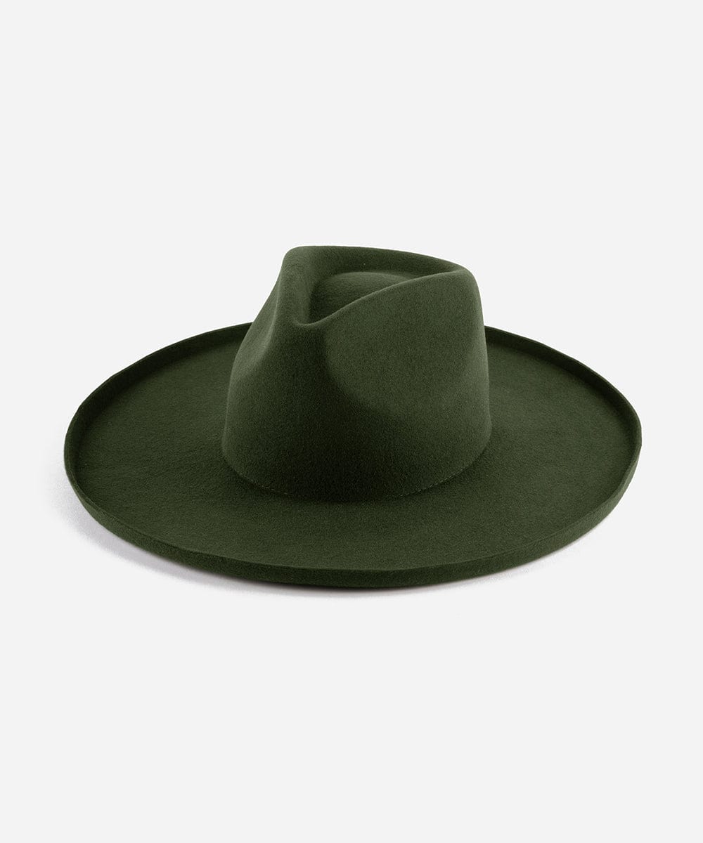 Amelia Wide Brim Felt Fedora | Women’s Pencil Brim Fedora Hat
