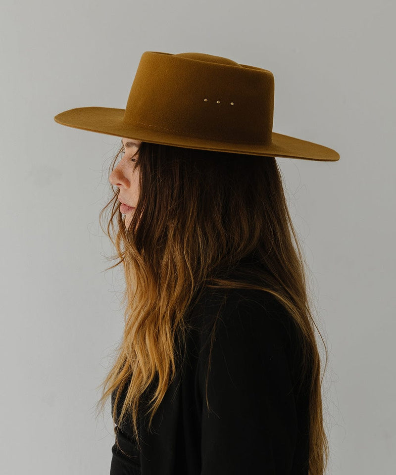 Linden Women's Boater Hat Australian Felt Hat For Ladies GIGI PIP