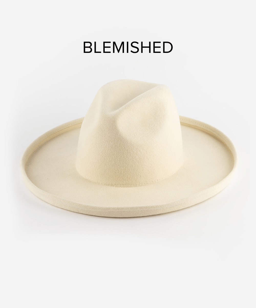Maude Pencil Brim - Off White BLEMISHED | Women's Fedora Hat Felt Wester