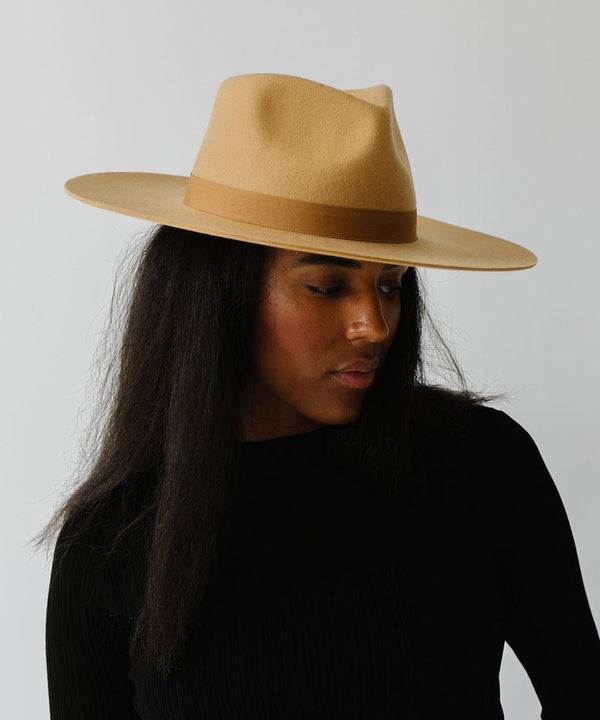 Raine Wide Brim Women's Fedora Hat Felt Western Hat For Ladies GIGI PIP