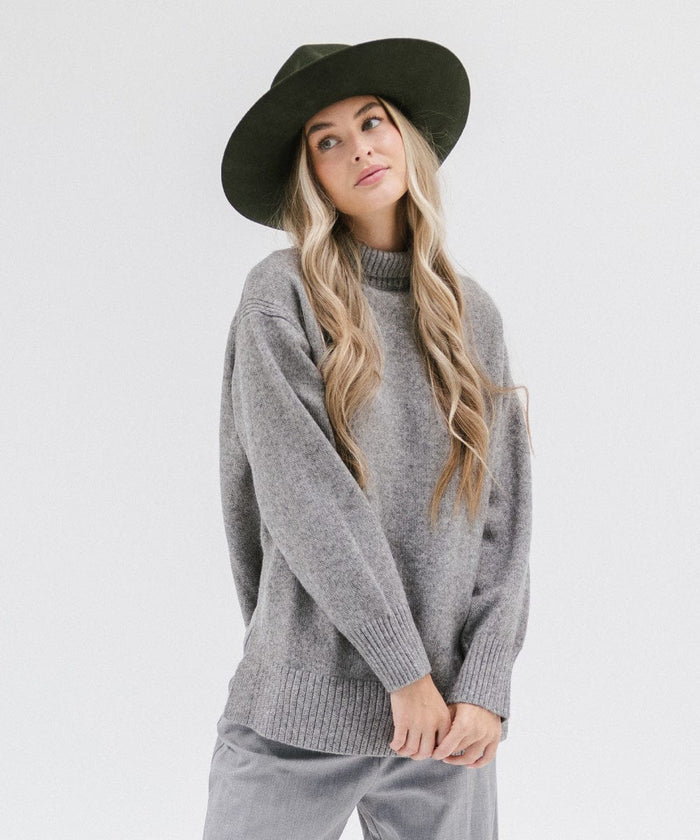 Rowan Wide Brim Fedora | Women’s Felt Teardrop Fedora Hat