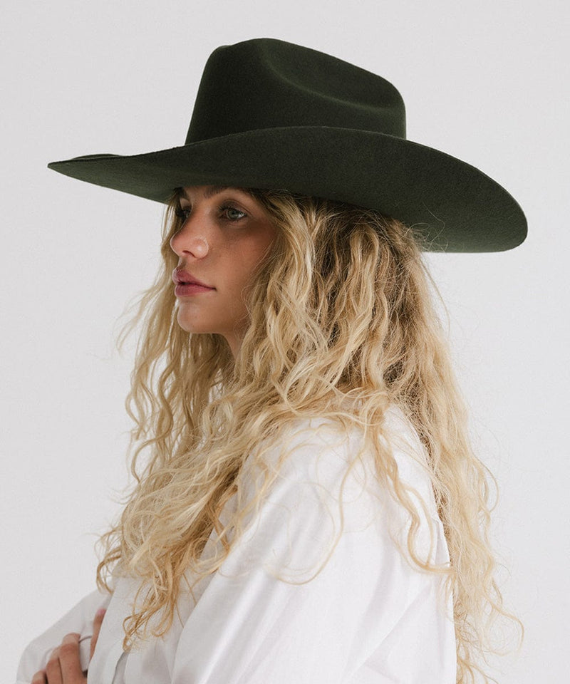 Teddy Cattleman Hat | Wide Brim Felt Cowgirl Hat