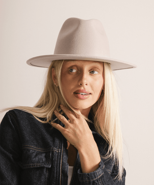 Wes Tall Fedora | Women’s Structured Felt Fedora Hat
