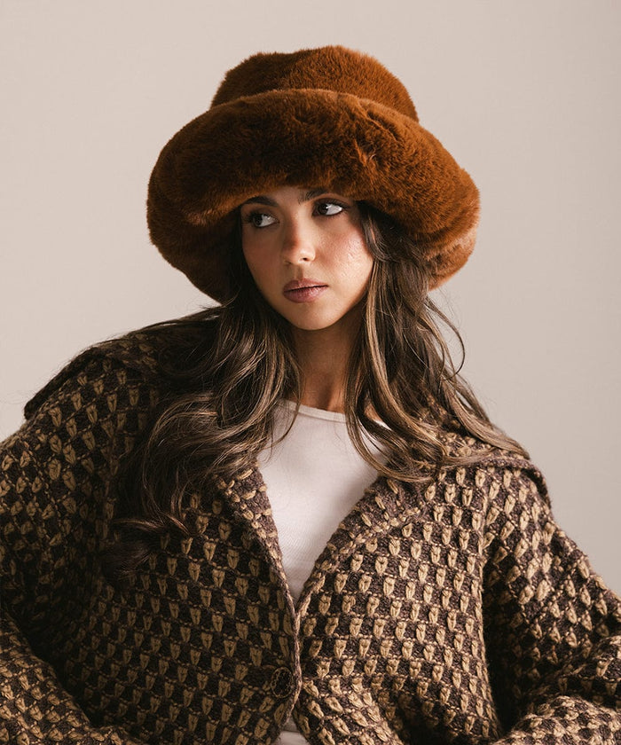 Parker Faux Fur Hat | Cozy & Stylish Women’s Winter Bucket Hat
