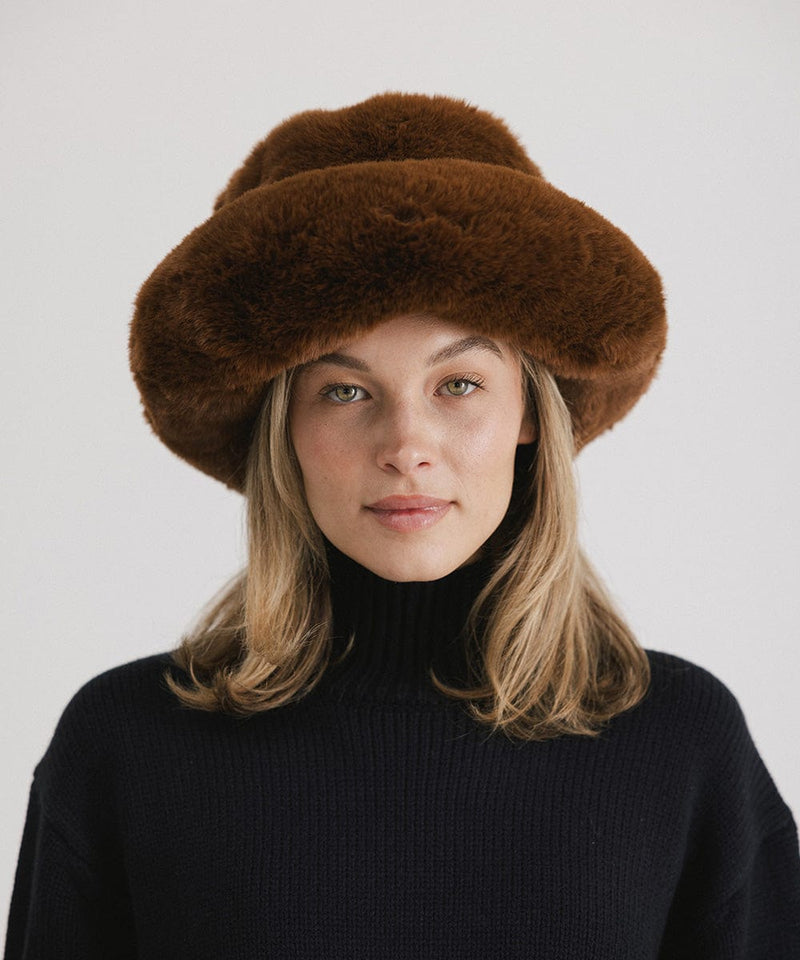 Parker Faux Fur Hat | Cozy & Stylish Women’s Winter Bucket Hat