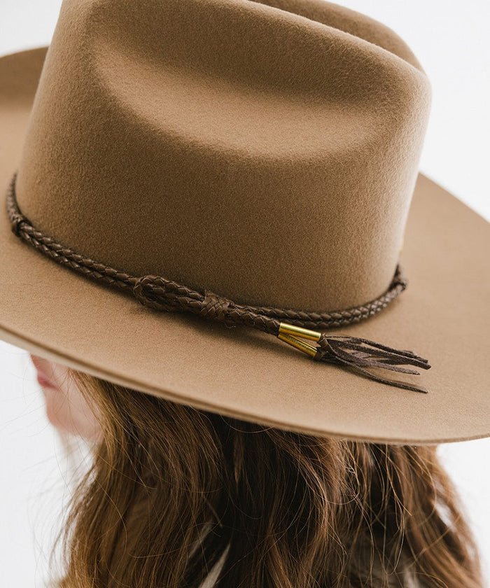 Lasso Hat Band | Braided Leather Western Hat Band Accessory