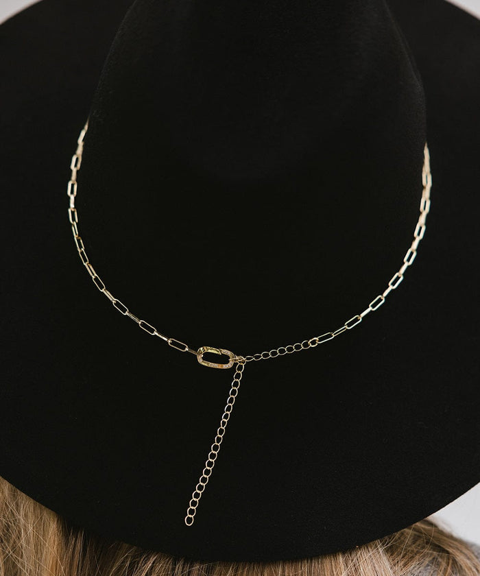 Paperclip Chain Band Hat Band Silver Hat Bands For Straw Hats Gigi Pip
