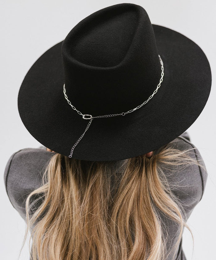 Paperclip Chain Band Hat Band Silver Hat Bands For Straw Hats Gigi Pip