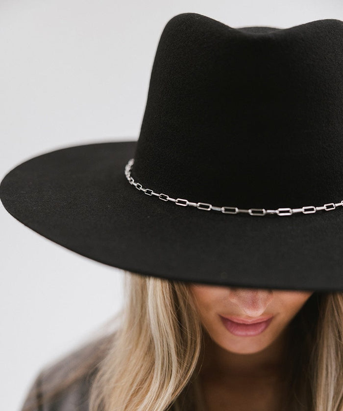 Paperclip Chain Band Hat Band Silver Hat Bands For Straw Hats Gigi Pip