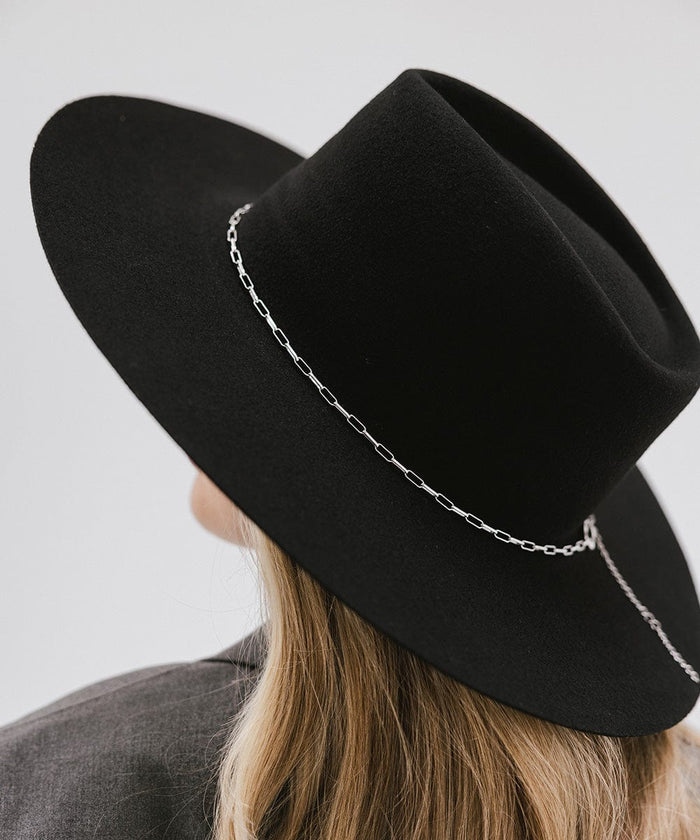 Paperclip Chain Band Hat Band Silver Hat Bands For Straw Hats Gigi Pip