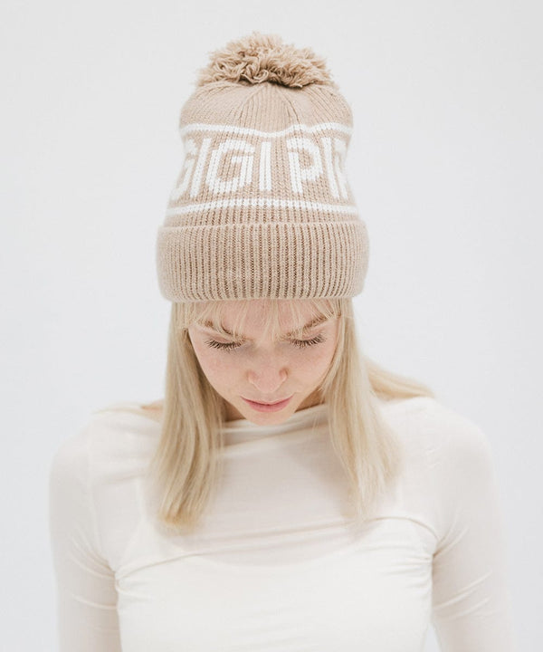 Jane Retro Pom Beanie Winter Hats Winter Beanie Womens Gigi Pip - GIGI PIP