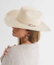 Millie Cowboy Hat | Women’s Straw Western Hat with Curved Brim - GIGI PIP