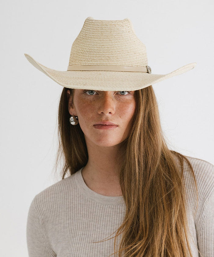 Millie Cowboy Hat | Women’s Straw Western Hat with Curved Brim