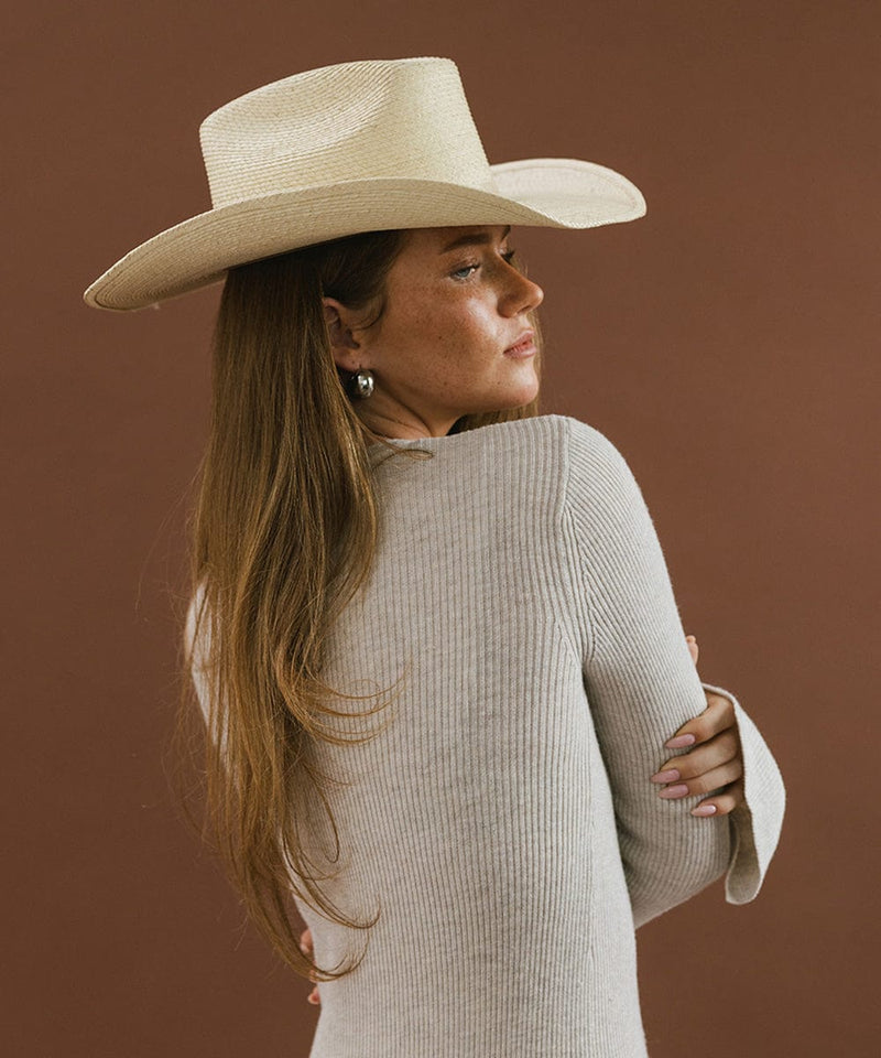 Millie Cowboy Hat | Women’s Straw Western Hat with Curved Brim