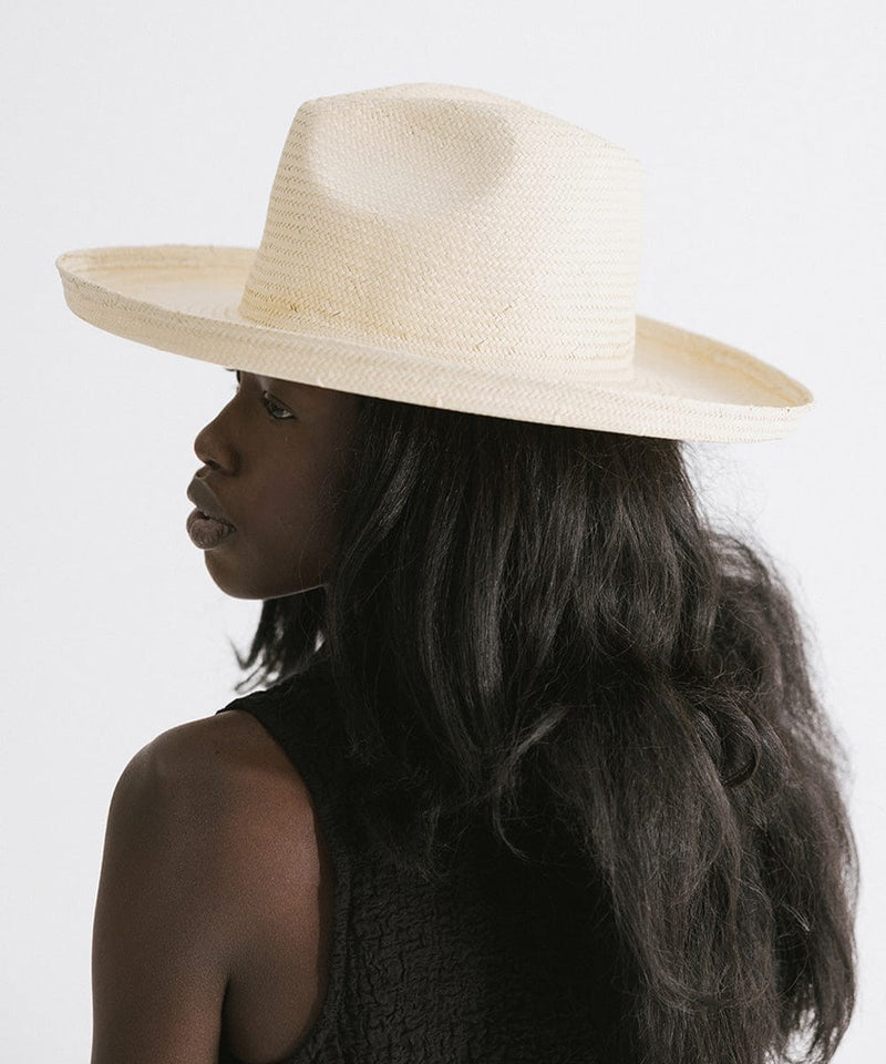 Penny Wide Brim Fedora | Women’s Straw Pencil Brim Fedora Hat