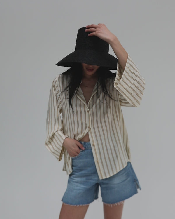 Jolie Packable Straw Bucket Hat | Women’s Flat Brim Summer Hat