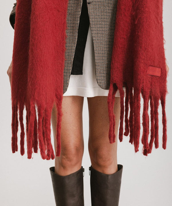 Mik Oversized Scarf | Soft Chunky Knit Blanket Scarf