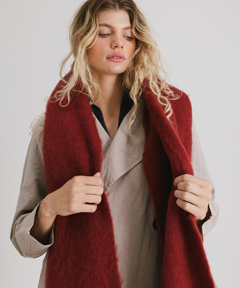 Mik Oversized Scarf | Soft Chunky Knit Blanket Scarf