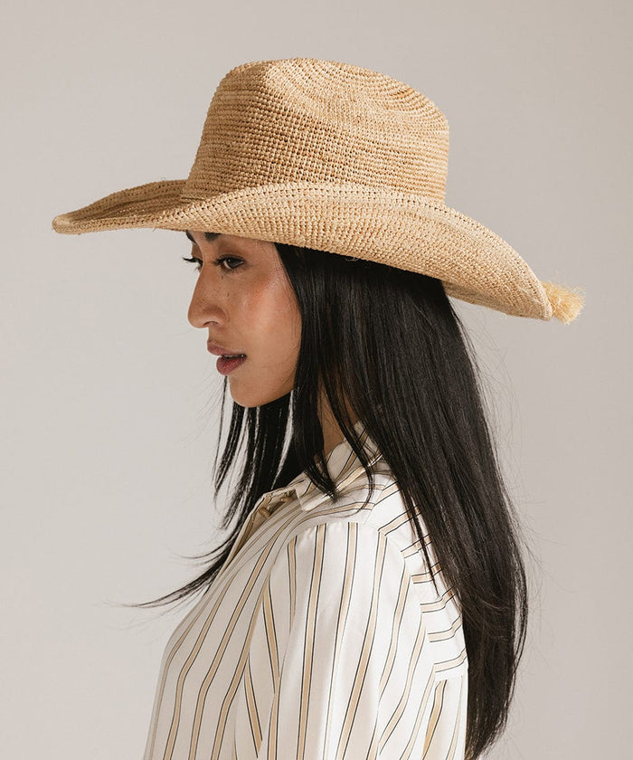 Ames Raffia Straw Cowboy Hat for Women | Ladies Straw Hats by Gigi Pip