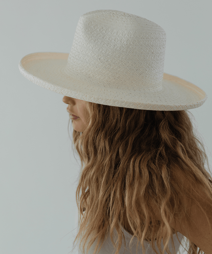 Cara Loren Pencil Brim Straw Hat | Women’s Wide Brim Sun Hat