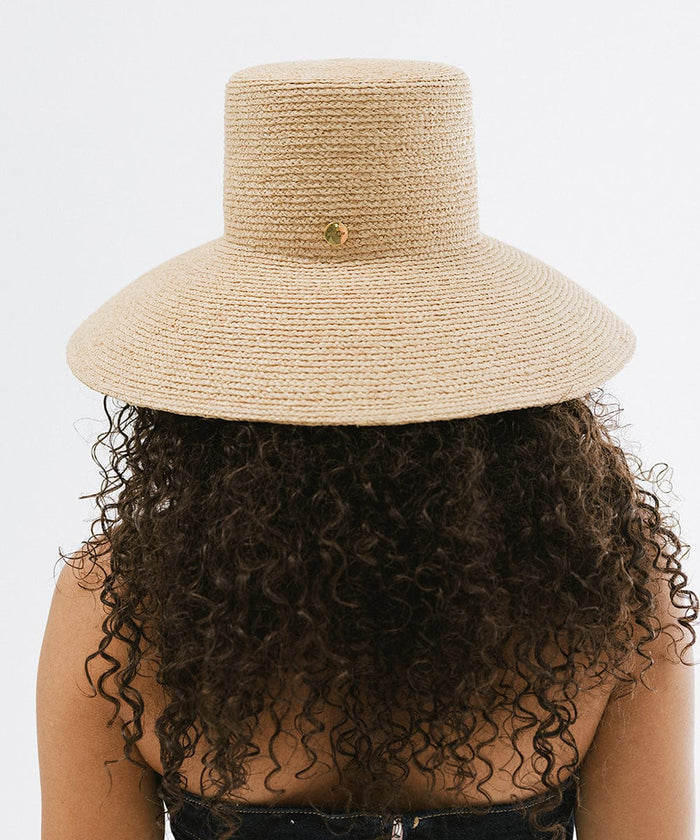 Jolie Packable Straw Bucket Hat | Women’s Flat Brim Summer Hat