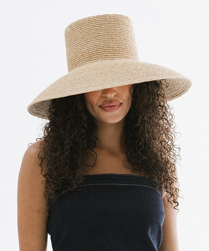 Jolie Packable Straw Bucket Hat | Women’s Flat Brim Summer Hat