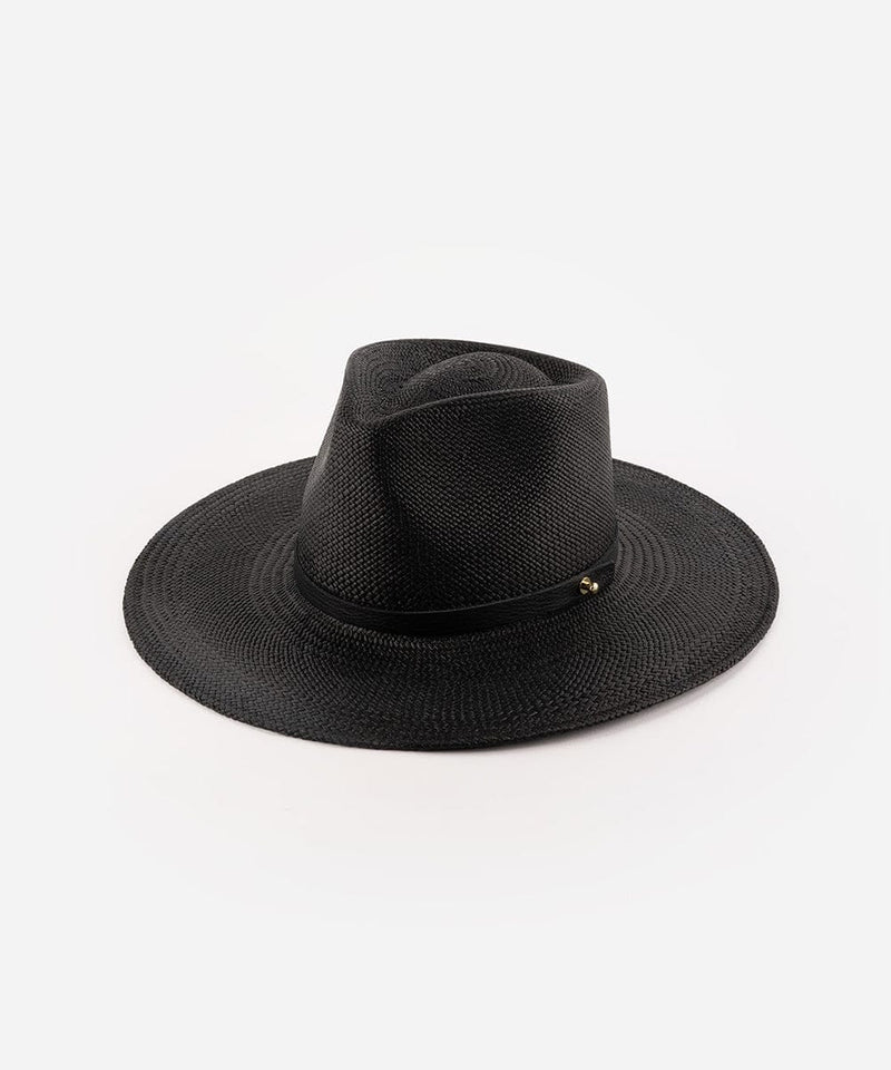 Carmen Teardrop Fedora | Wide Brim Panama Straw Hat for Women