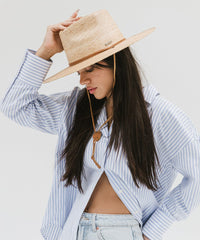 River Wide Brim Palm Straw Hat | Women’s Sun Hat with Wide Brim