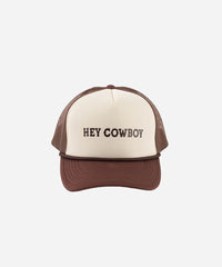 Hey Cowboy Foam Trucker Hat | Graphic Foam Trucker Cap for Women