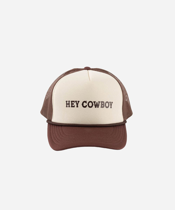 Hey Cowboy Foam Trucker Hat | Graphic Foam Trucker Cap for Women
