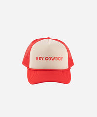 Hey Cowboy Foam Trucker Hat | Graphic Foam Trucker Cap for Women