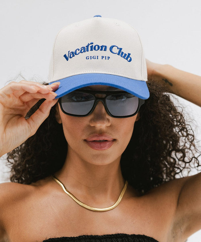 Vacation Club Canvas Trucker Hats For Women Women's Baseball Cap Gigi Pip