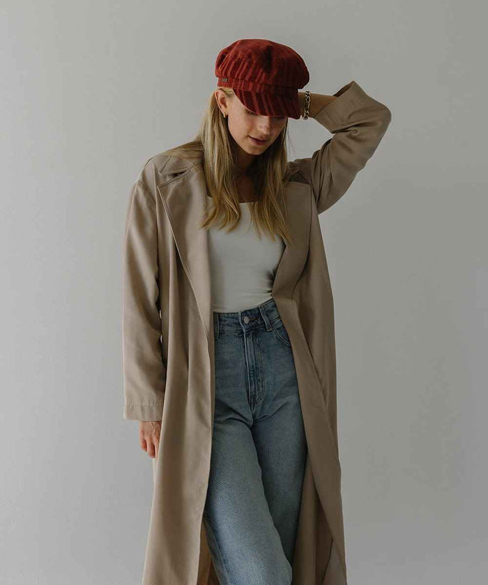 Charlotte Corduroy Women's Cap Hat Adjustable Size GIGI PIP - GIGI PIP